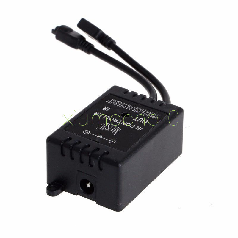 DC 12V 20 Key Remote Music Sound Activated Controller For RGB LED Light ...