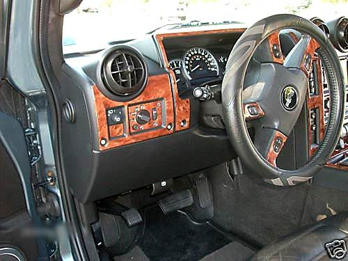 INTERIOR BURL WOOD DASH TRIM KIT SET FITS 2003 2004 2005 2006 2007 ...