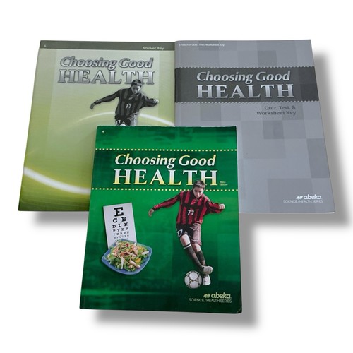Abeka 6 Choosing Good Health Third Edition Lot Textbook Teacher Answer ...