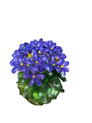 Vintage C.K. Ind. Co Purple Violets Lucite Acrylic Plastic Flower ...