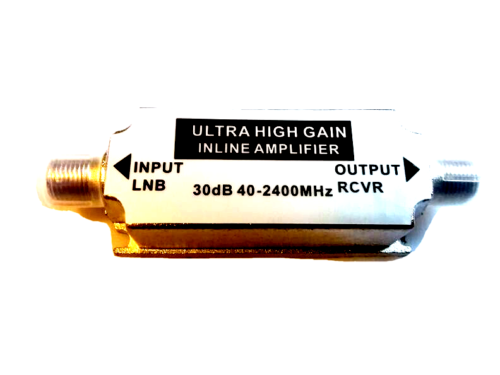 30dB SATELLITE SIGNAL BOOSTER RF INLINE AMPLIFIER | eBay