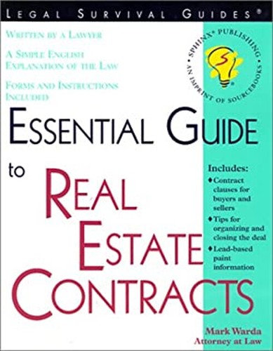 Essential Guide to Real Estate Contracts Paperback Mark Warda ...