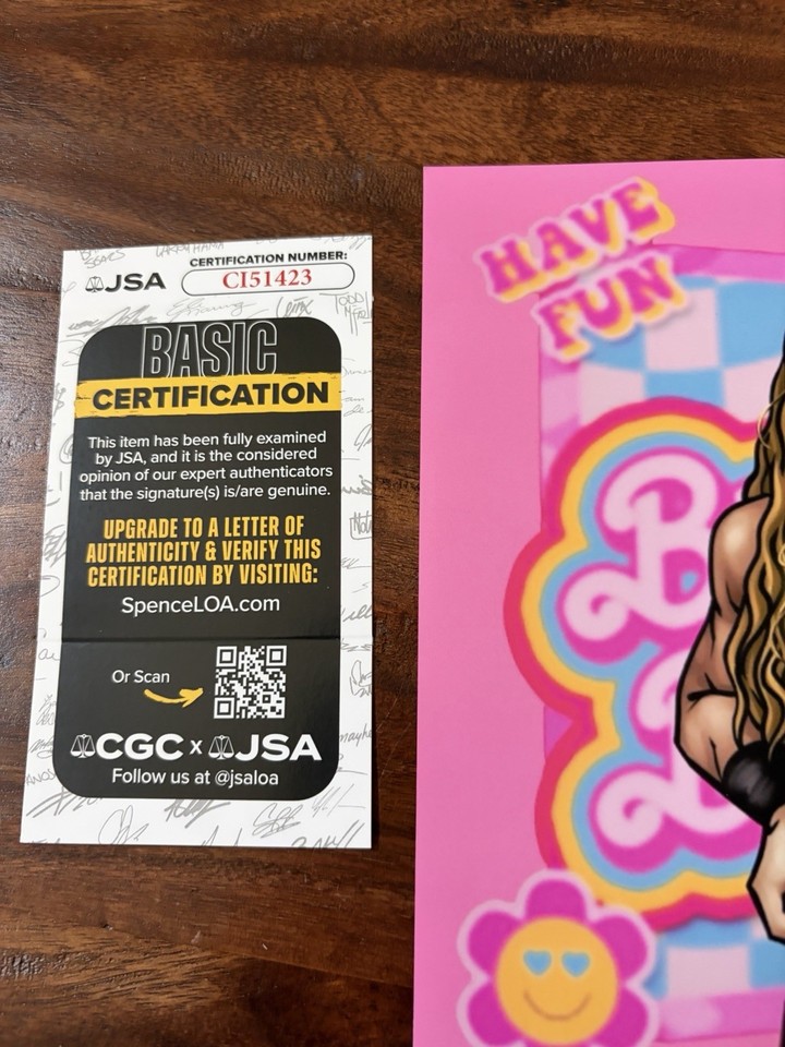 Brittnie Brooks Pro Wrestling DIVA Autographed 8x10 Photo JSA Authentic ...