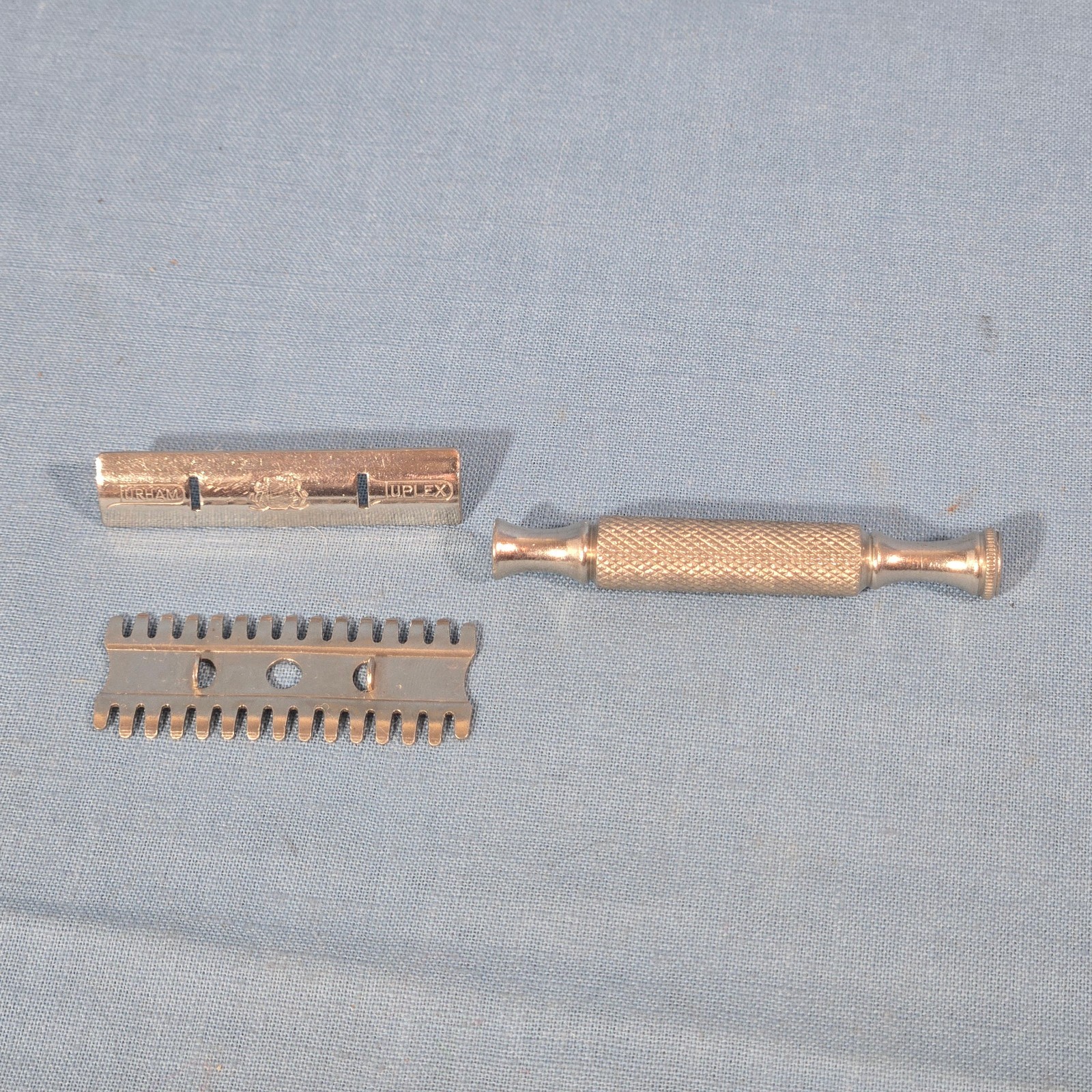 Lot of 3 Vintage Antique GEM Durham Duplex Rolls Razor Safety Razors ...