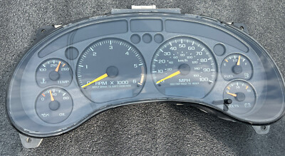 🔥🔥2001-2004 Chevrolet S10 BLAZER Speedometer Cluster Gauges 15063197 ...