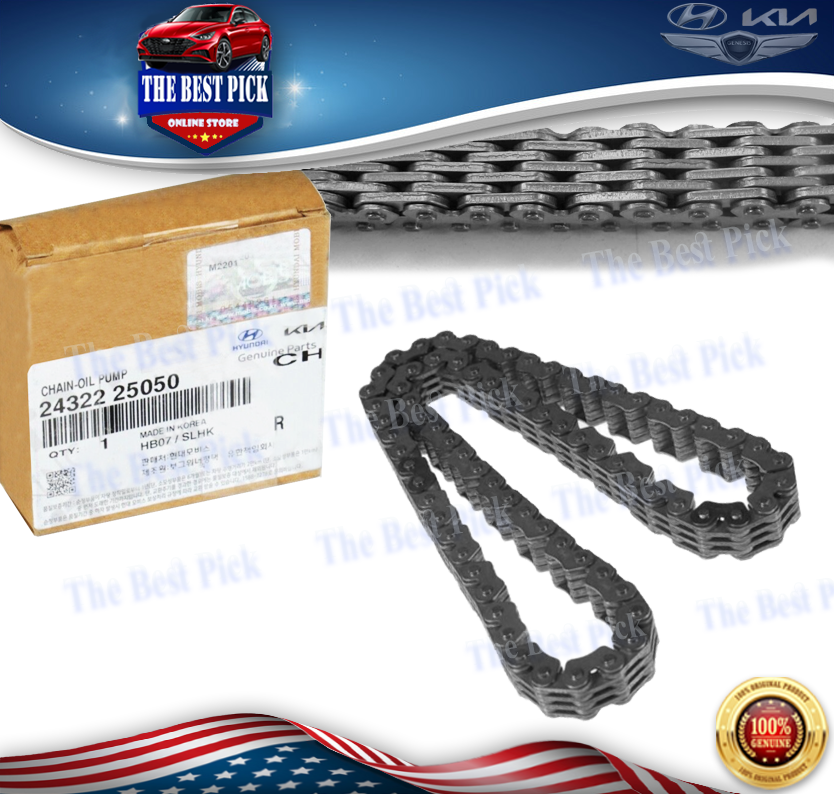 ⭐GENUINE⭐ OEM ⭐ 2.4L Oil Pump Chain For 2006-2014 Hyundai Kia ...
