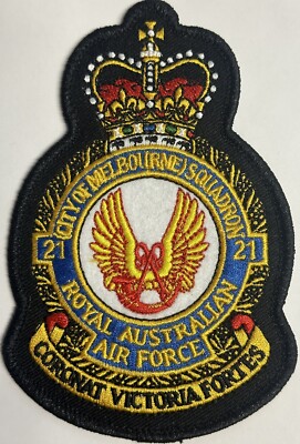 21 Squadron Crest City of Melbourne RAAF Australian Air Force Patch ...