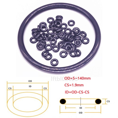 Metric O Ring Nitrile Rubber Sizes 5mm to 140mm OD NBR O-Rings Seal ...