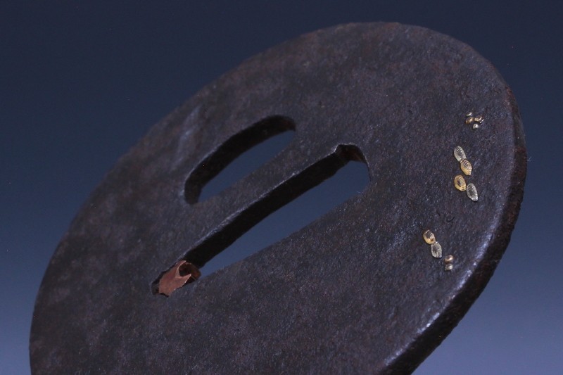 Japan Antique Edo kinko tsuba Bat 蝙蝠図 katana sword koshirae Nihonto ...