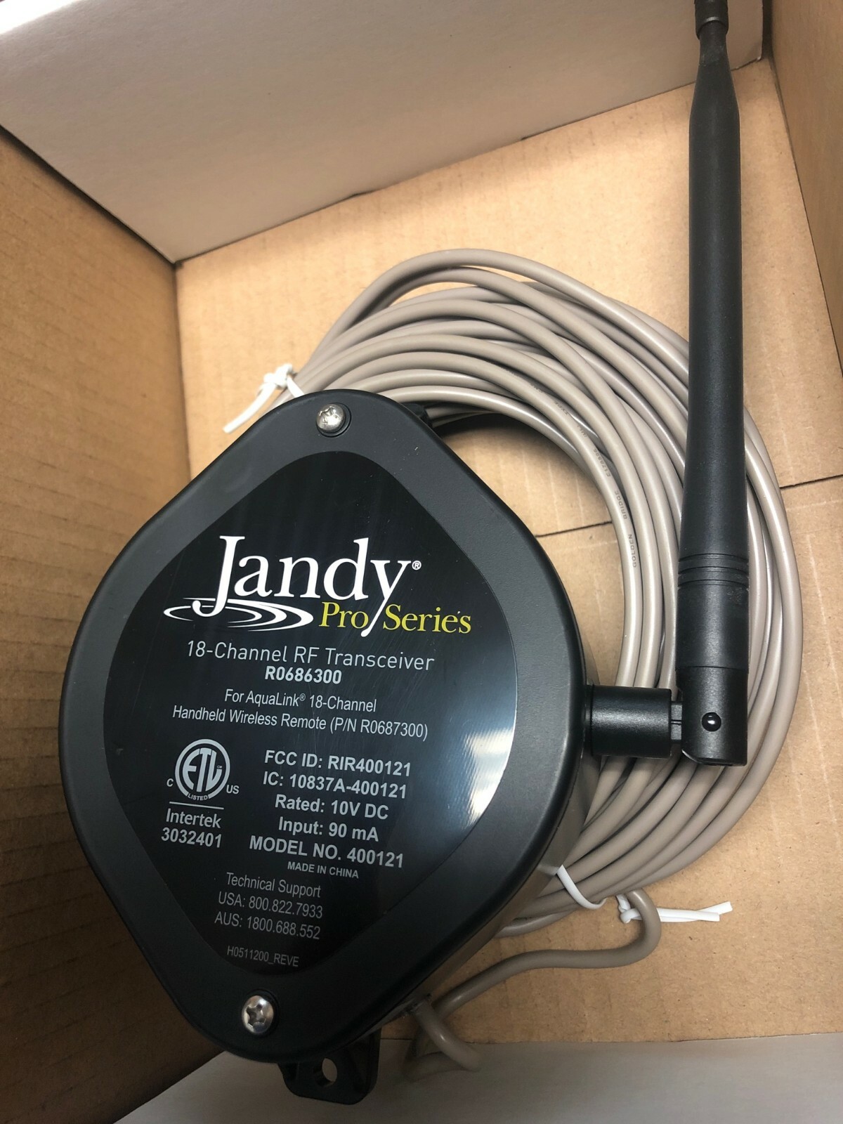Jandy Zodiac PDA Aqua Palm J-Box 18 Channel RF Transceiver for sale ...