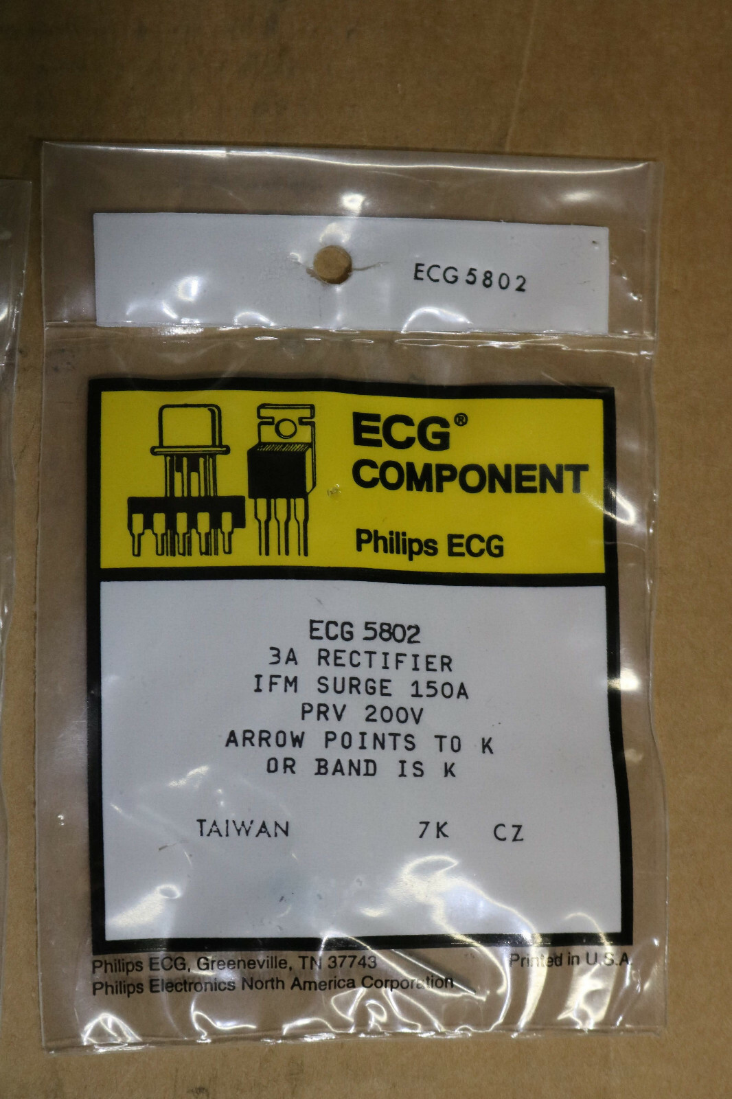 Lot of 2 - ECG Philips ECG5802 3A Rectifier IFM Surge 150A | eBay