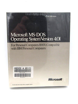 Microsoft MS-DOS 4.01 Operating System Version 5.25 Disks (SEALED) | eBay