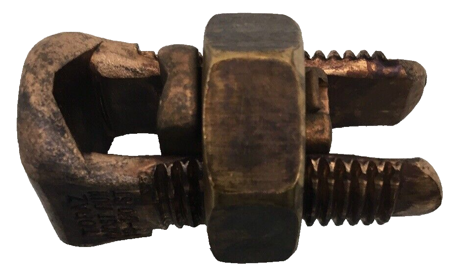 696 TOPAZ LOT OF 50 4 SOLID-1/0 STRANDED SPLIT BOLT CONNECTOR LOT OF 50 ...