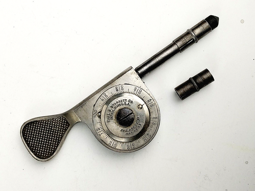 Antique LS Starrett Speed Indicator Mechanical RPM Tachometer Patent ...