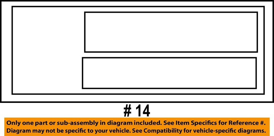 GM OEM 07-14 Escalade ESV Information Labels Labels-Caution Label ...