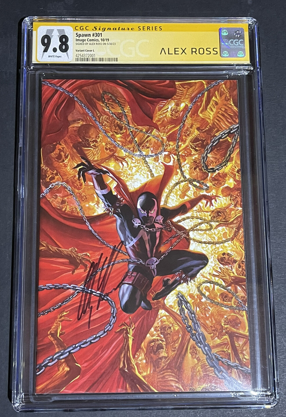 Spawn #301 McFarlane Image Comics Signed By Alex Ross Virgin Variant ...