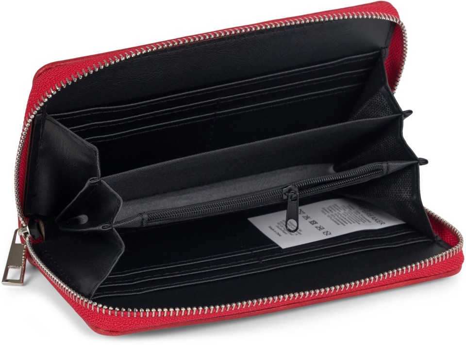 Damen Portemonnaie Metallic Stern Cut-Outs, Reißverschluss, Geldbörse ...