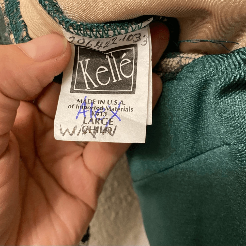 Kelle dance jazz green costume leotard poet lace slee… - Gem