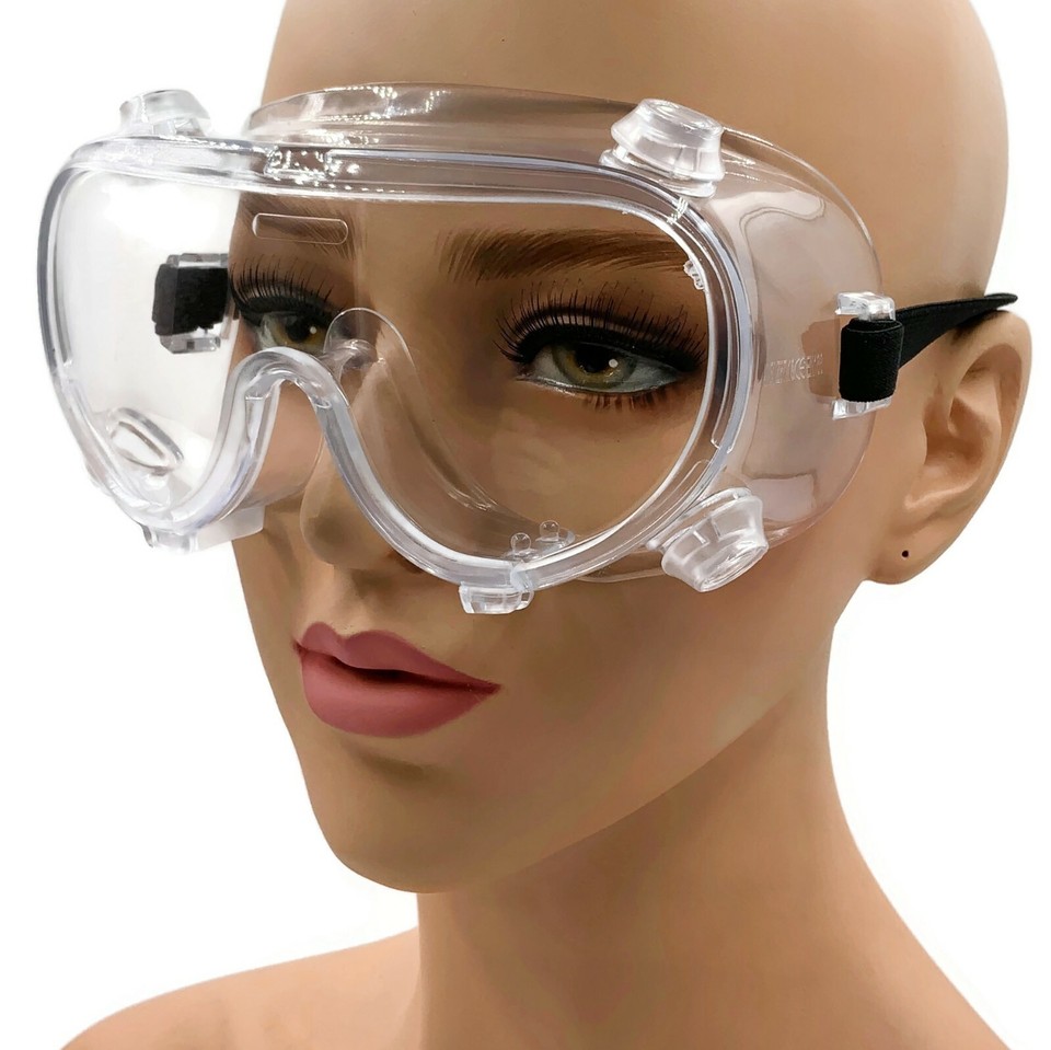 Safety Goggles ANZI Glasses Lab Work Eye Protective Eyewear Clear Lens ...
