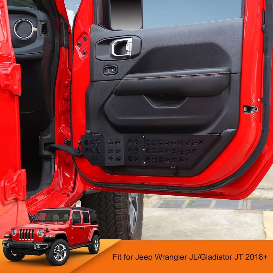 2x Metal Front Door Pocket Storage Box for Jeep Wrangler JL JT 2018 ...