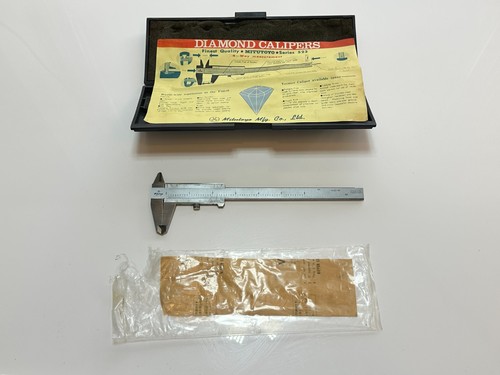 NEW Mitutoyo Diamond 7" Vernier Caliper 522 1/128 in 1/1000, Hardened ...