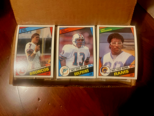 1984 Topps Football Complete Set 1-396 Marino and Elway Rookie Card NM ...