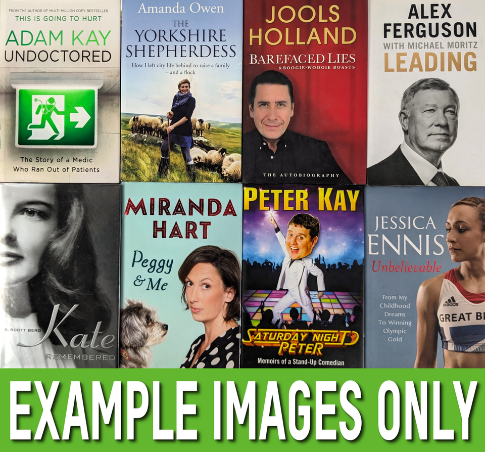 Wholesale Books Job Lot - 20-25 Biography Books - FREE SHIPPING - Used ...