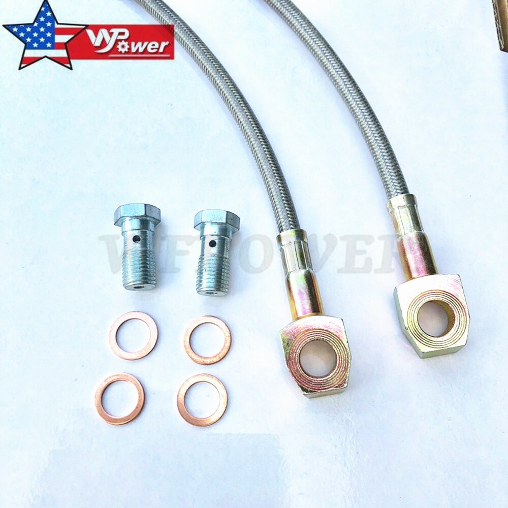 7/16" Braided Stainless Steel Disc Brake Hose For Chevelle Disc Brakes ...