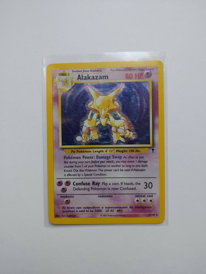 Alakazam Holo Pokémon Card 1/110 Legendary Edition ENG - no shining no ...