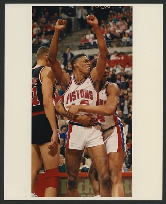 1988 Dennis Rodman, "Young Pistons Star" Unique Full Color Basketball ...