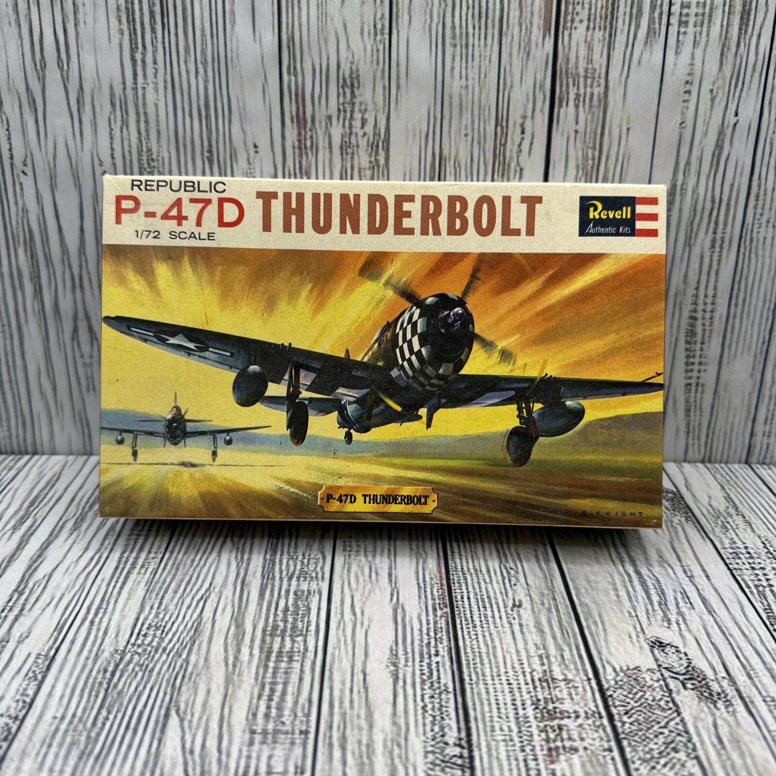 1/72 Revell P-47D Thunderbolt Model Kit H613-49 Complete Open Box 1963 ...
