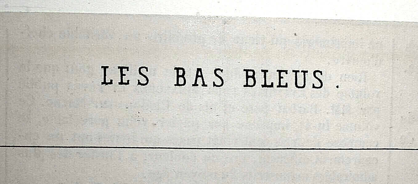 French Lithograph HONORE DAUMIER 'Les Bas Bleus' 1844 12" x 9" | eBay