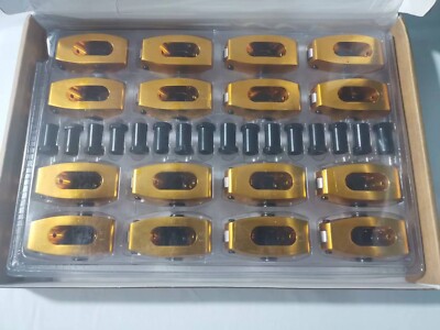 Small Block Chevy SBC 350 Aluminum Roller Rockers Arms Kit 1.5 Ratio 3/ ...