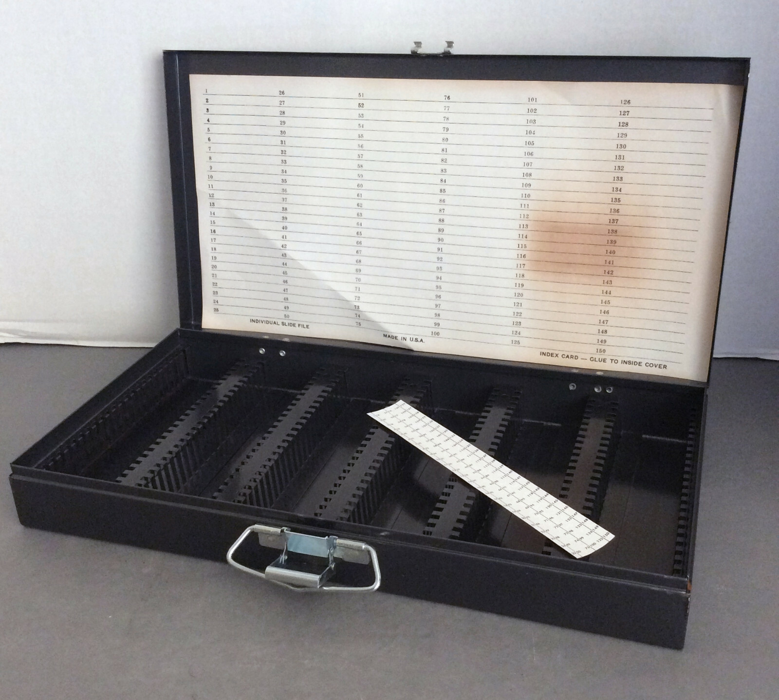 Vintage Metal 35mm Kodak Kodachrome Slide Case Holds 150 2X2 Slides ...