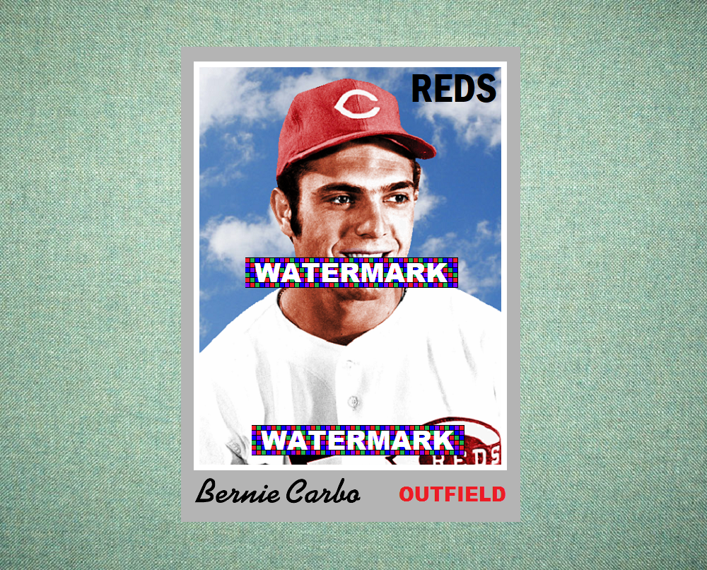 Bernie Carbo Cincinnati Reds 1970 Style Custom Baseball Art Card | eBay