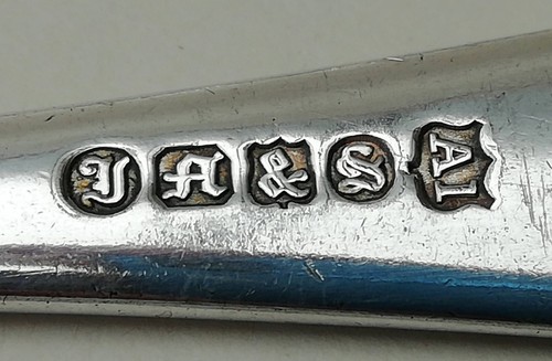 Vintage Josiah Adams & Sons Old English Silver Plated Dessert Spoons x ...