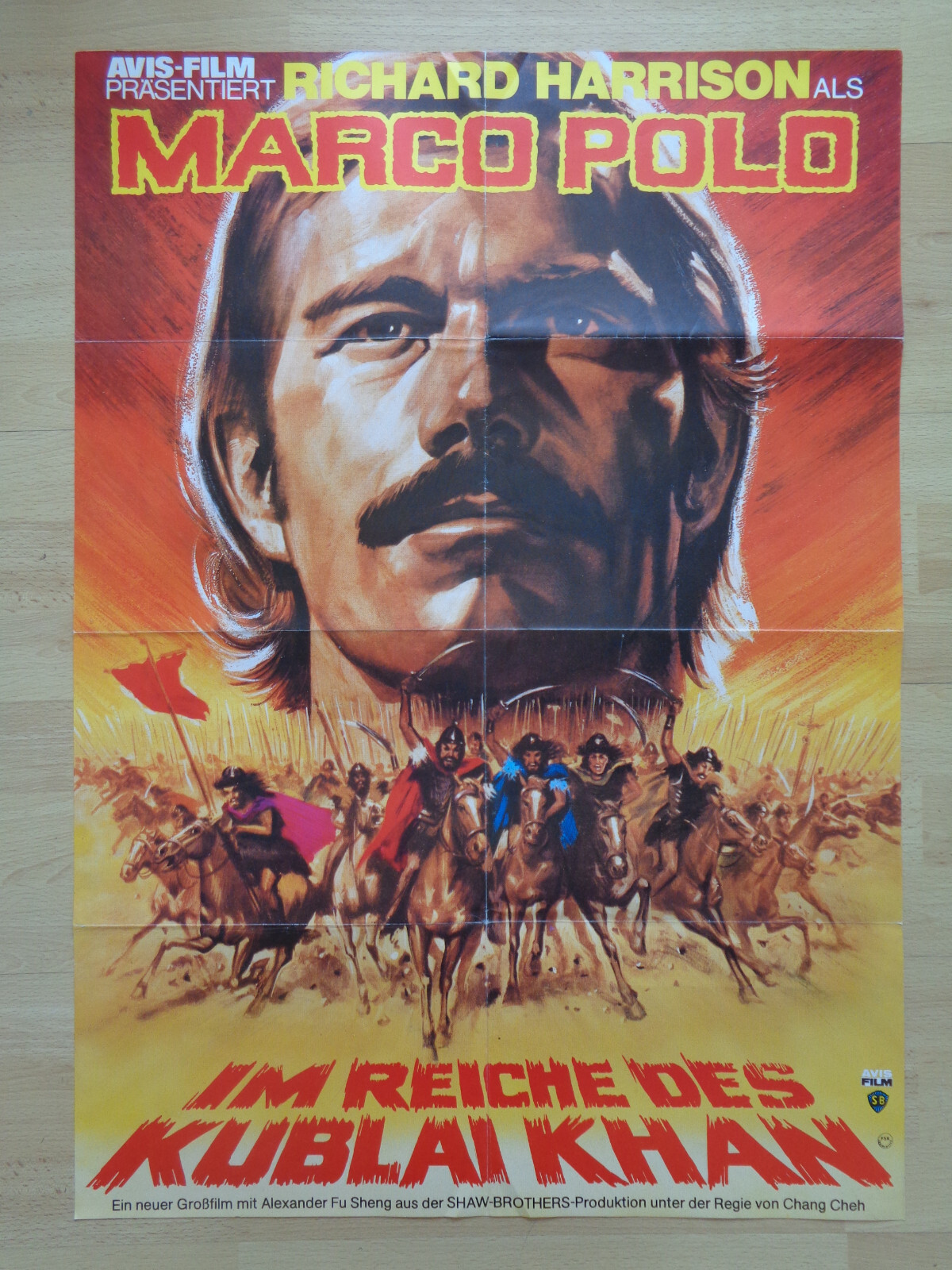 movie poster Im Reiche des Kublai Khan / Ma Ge Bo Luo Richard Harrison ...