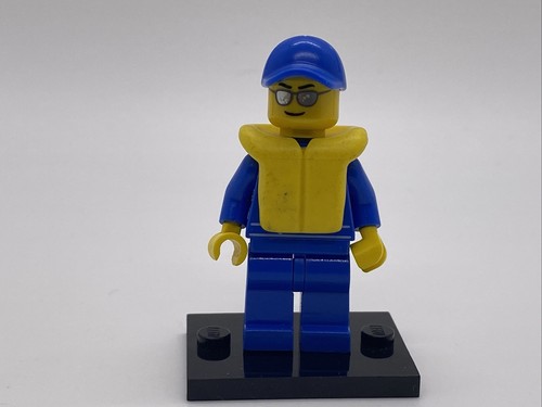 Lego - Minifigures - Racers - Octan - Blue Oil Bill Cap oct056 | eBay