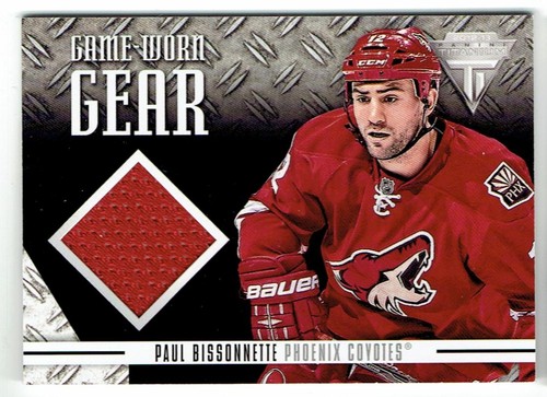 2012-13 PANINI TITANIUM GAME-WORN GEAR PAUL BISSONNETTE JERSEY 1 COLOR ...