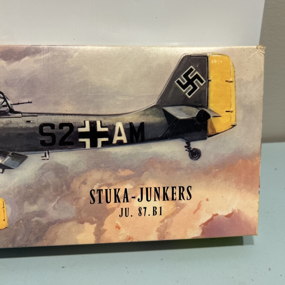 Stuka-Junkers Heller JU 87 B1 1/72 Model Airplane NIB Mania Vtg Ant ...
