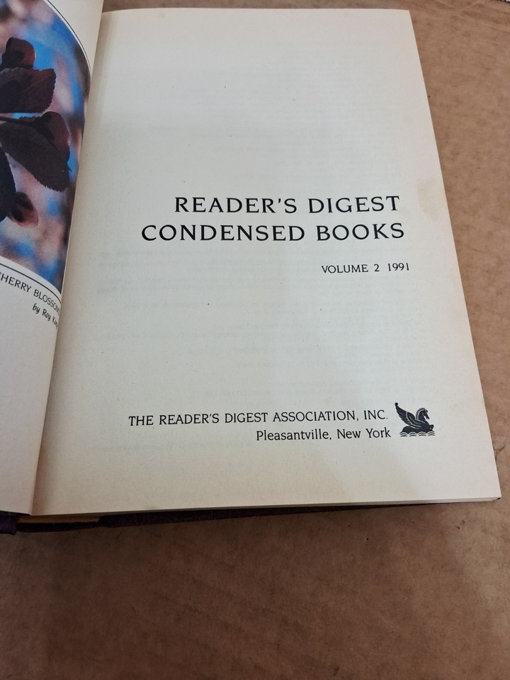 2 Reader's Digest Condensed Books, Volumes 2 and 3 Hardcover with Dust ...