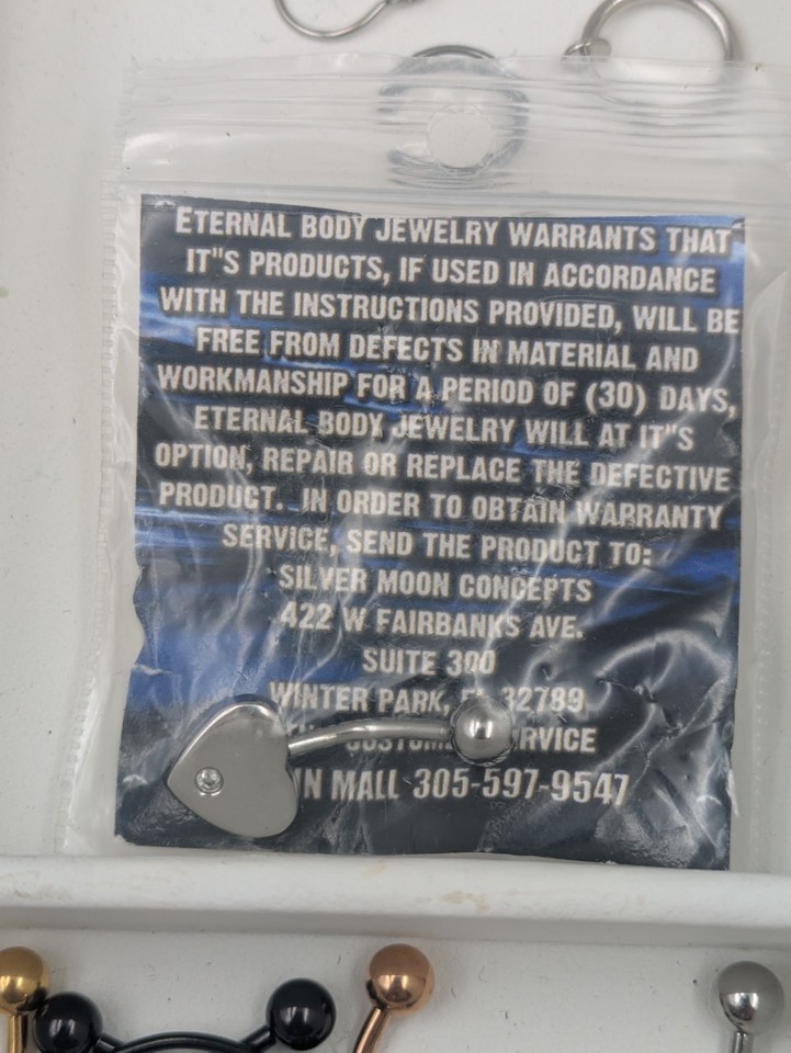 Assorted Mix Body Jewelry Lot- Belly Rings, Curved Barbells & More ...