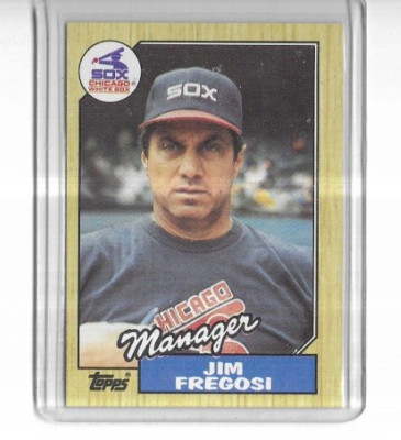 1987 Topps #318 Jim Fregosi Chicago White Sox Manager Team Checklist | eBay