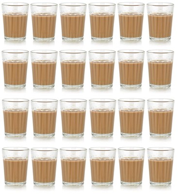 Small Glass Tea Set Cups,100 ml (Transparent , 24 Piece) | eBay