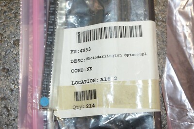 GE 4N33 Photo Darlington OptoCouple Optically Coupled DIP IC Chip Lot ...