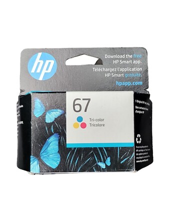 HP #67 Color Ink Cartridge 3YM55A NEW | eBay