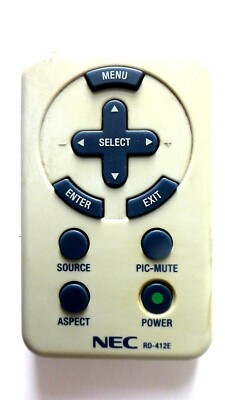 NEC PROJECTOR REMOTE CONTROL RD-412E | eBay UK