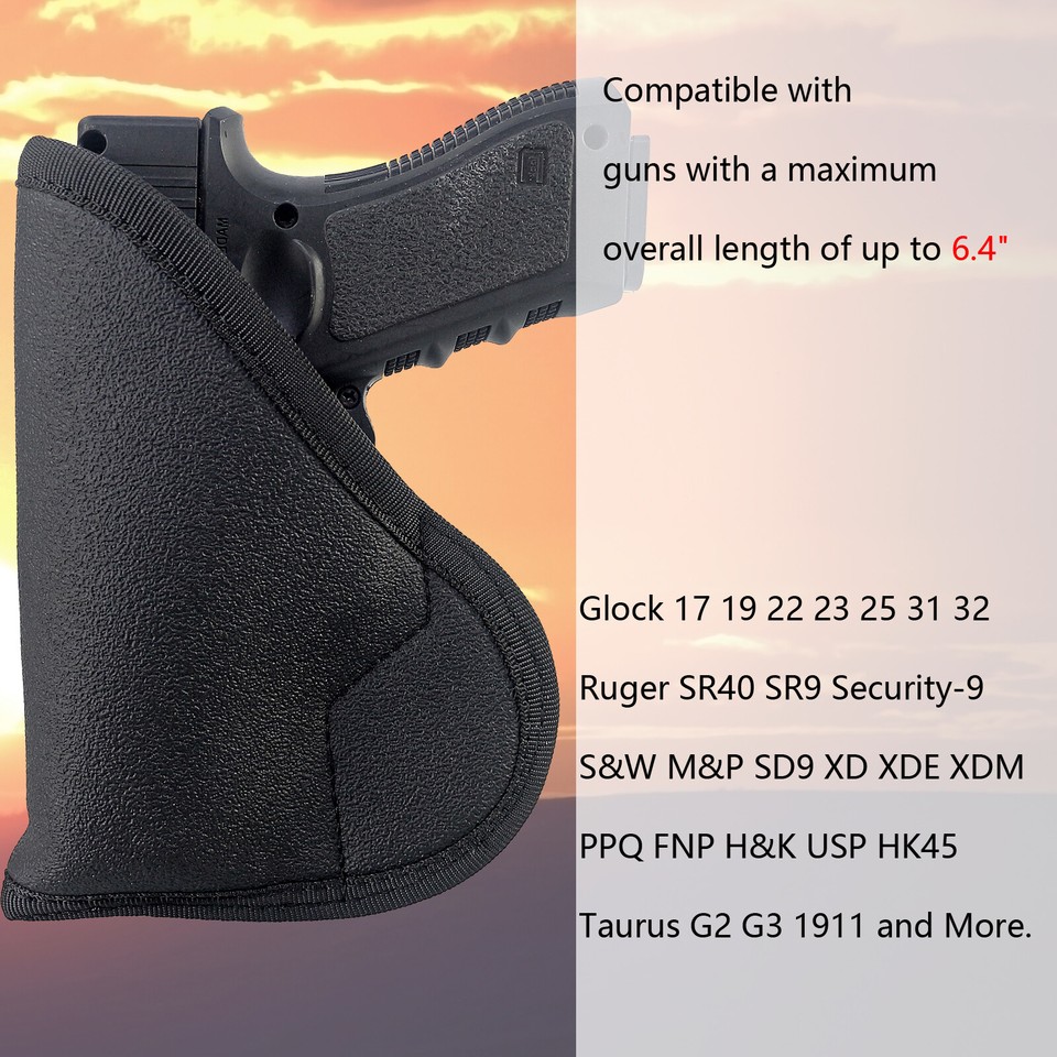 Concealed Carry Tactical Holster Anti-Slip IWB Right Left Hand Pistol ...