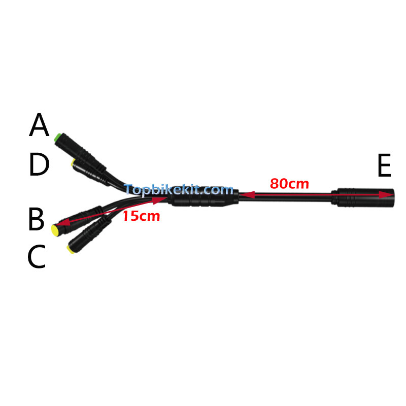 For Bafang 1T4 extend cable E-Bus Wiring Harness Cable BBS01 BBS02 ...