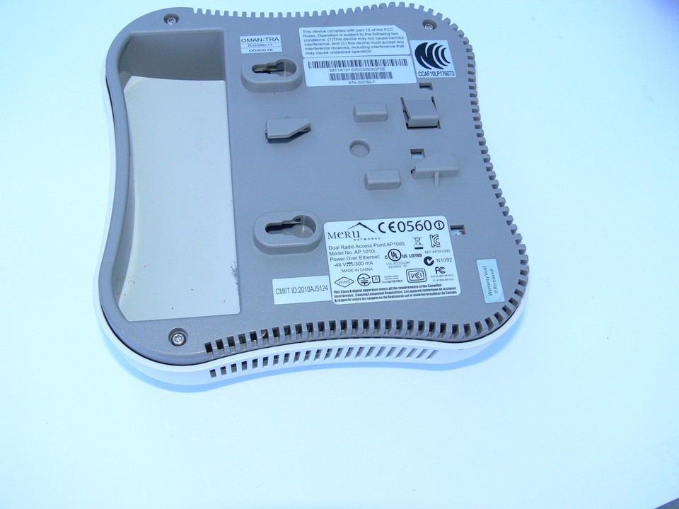Meru Networks AP1000 AP1010i Dual Radio Wireless Access Points PoE ...